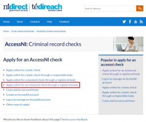 AccessNI Instructions for New Leaders – Bloomfield Presbyterian Church