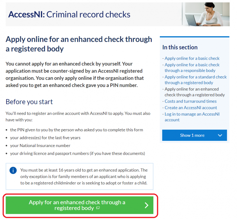 AccessNI Instructions for New Leaders – Bloomfield Presbyterian Church